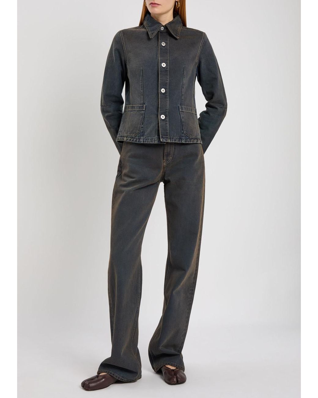 Our Legacy Union Darted Denim Jacket in Black | Lyst UK
