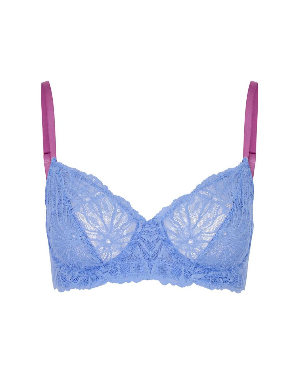 Dora Larsen Lena Lace Underwired Bra in Blue | Lyst