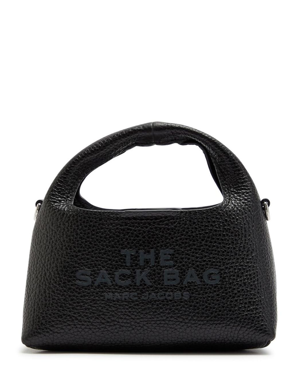 Marc Jacobs The Sack Micro Leather Top Handle Bag in Black | Lyst