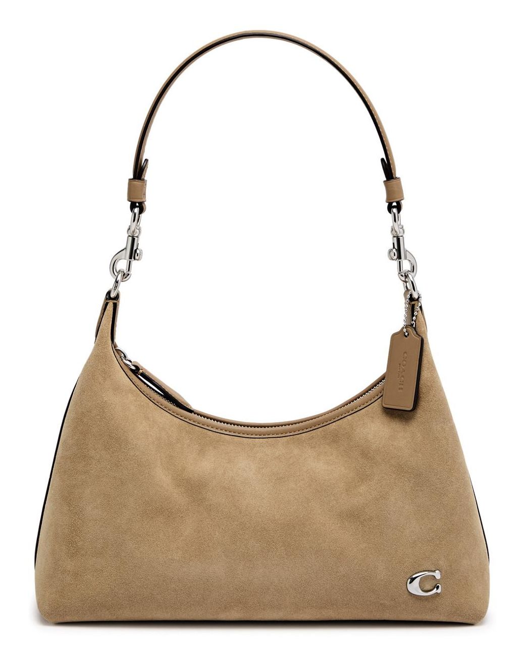 COACH Juliet Suede Shoulder Bag in Brown | Lyst