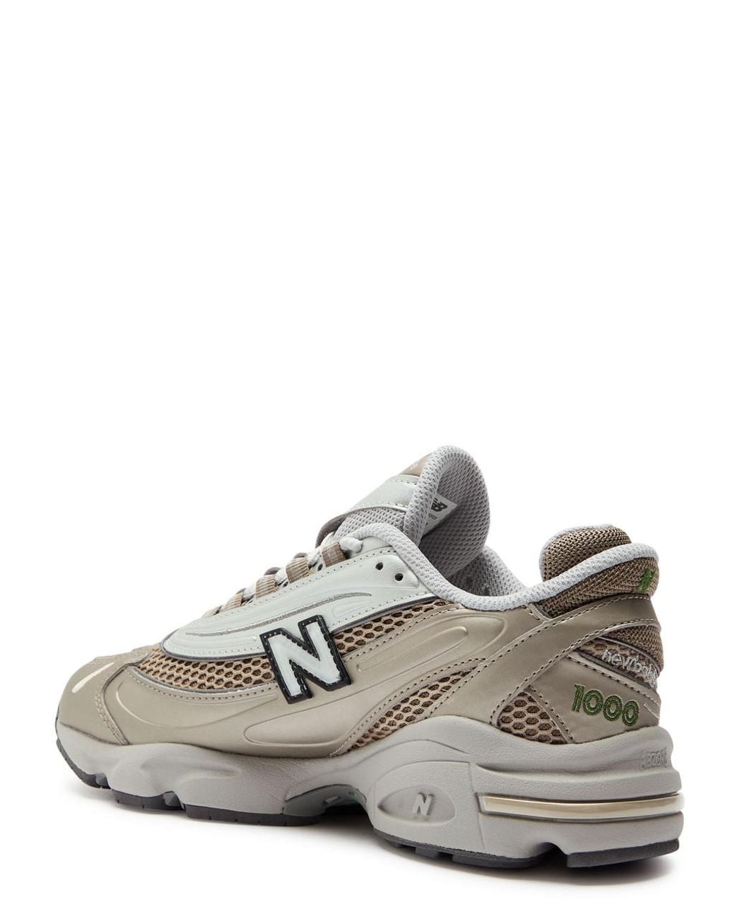 New Balance 1000 Panelled Mesh Sneakers in White | Lyst
