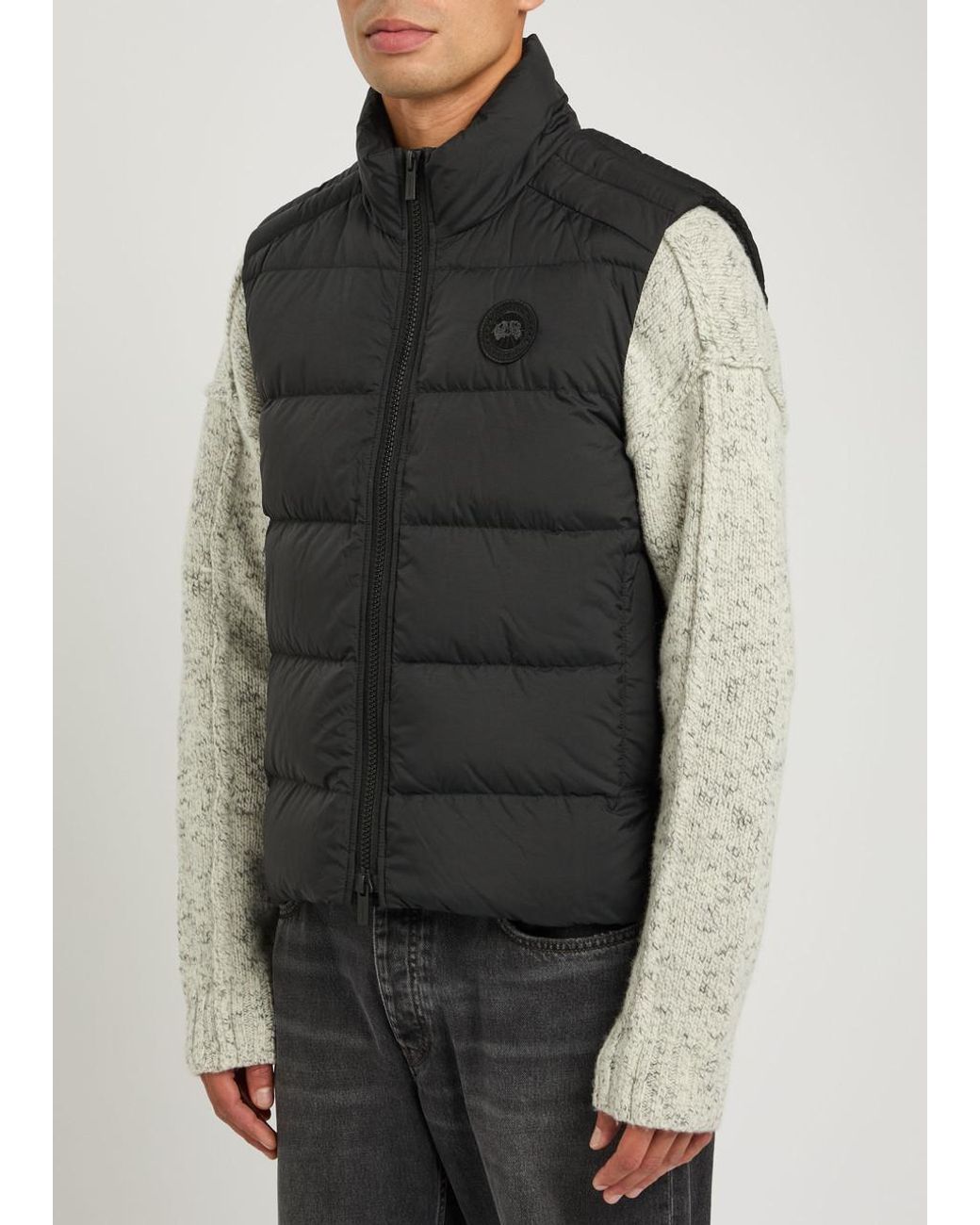 Canada Goose Crofton Padded Enduraluxe Shell Gilet in Black for Men ...