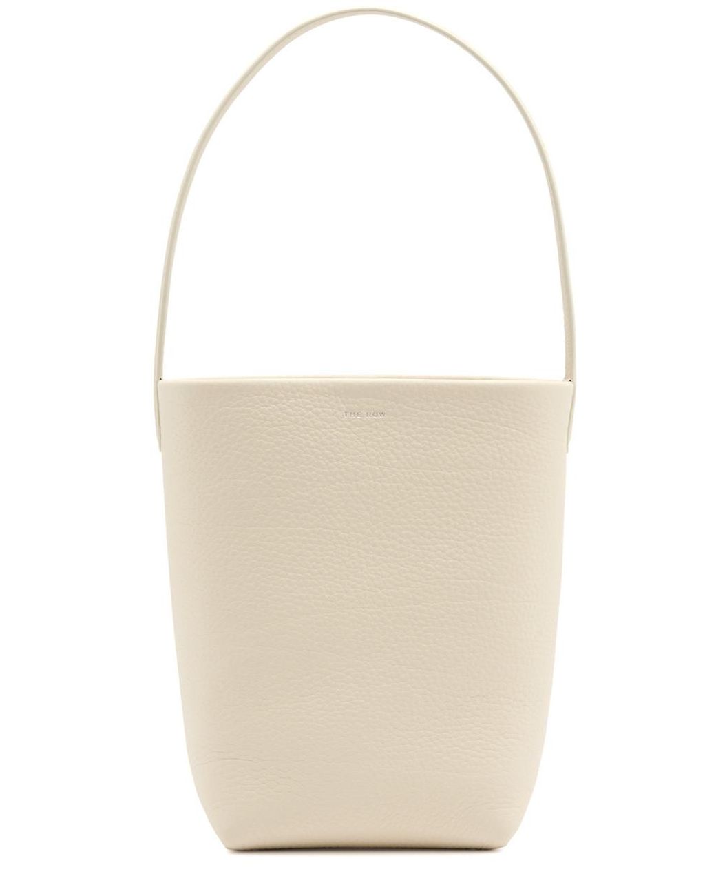 The Row Park Small Leather Tote in White | Lyst