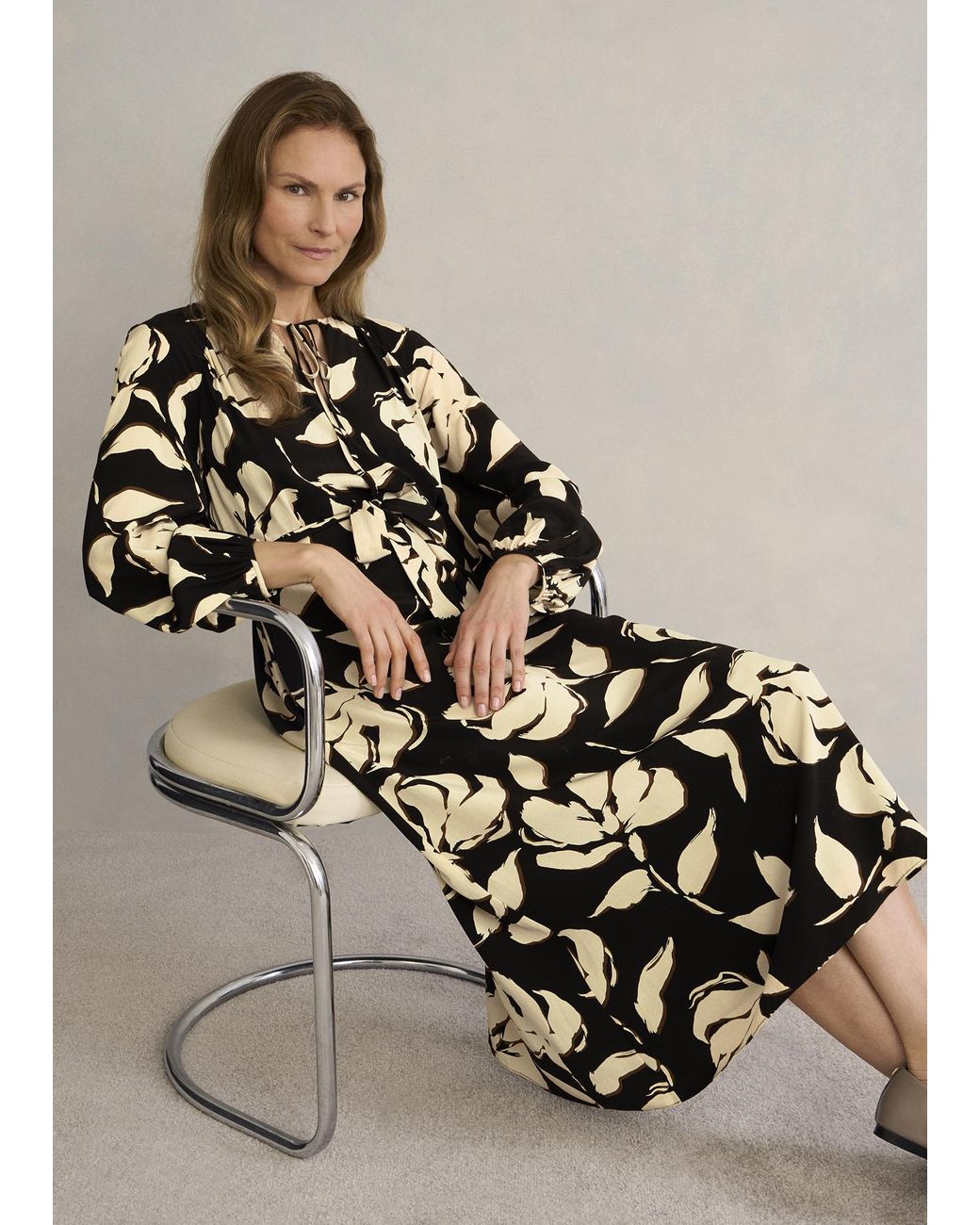 Hobbs Evelyn Dress in Metallic | Lyst UK