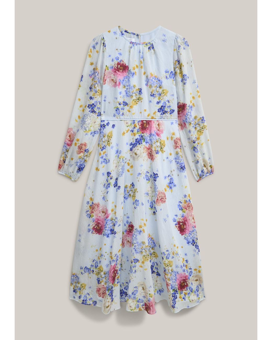 Hobbs Constance Dress in Natural | Lyst UK