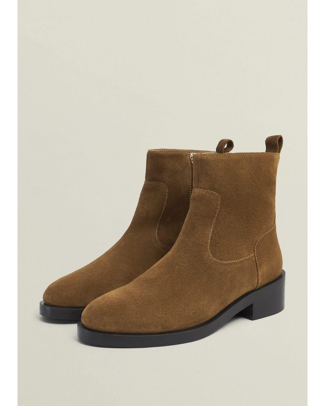 Hobbs Georgie Suede Ankle Boots in Brown | Lyst UK
