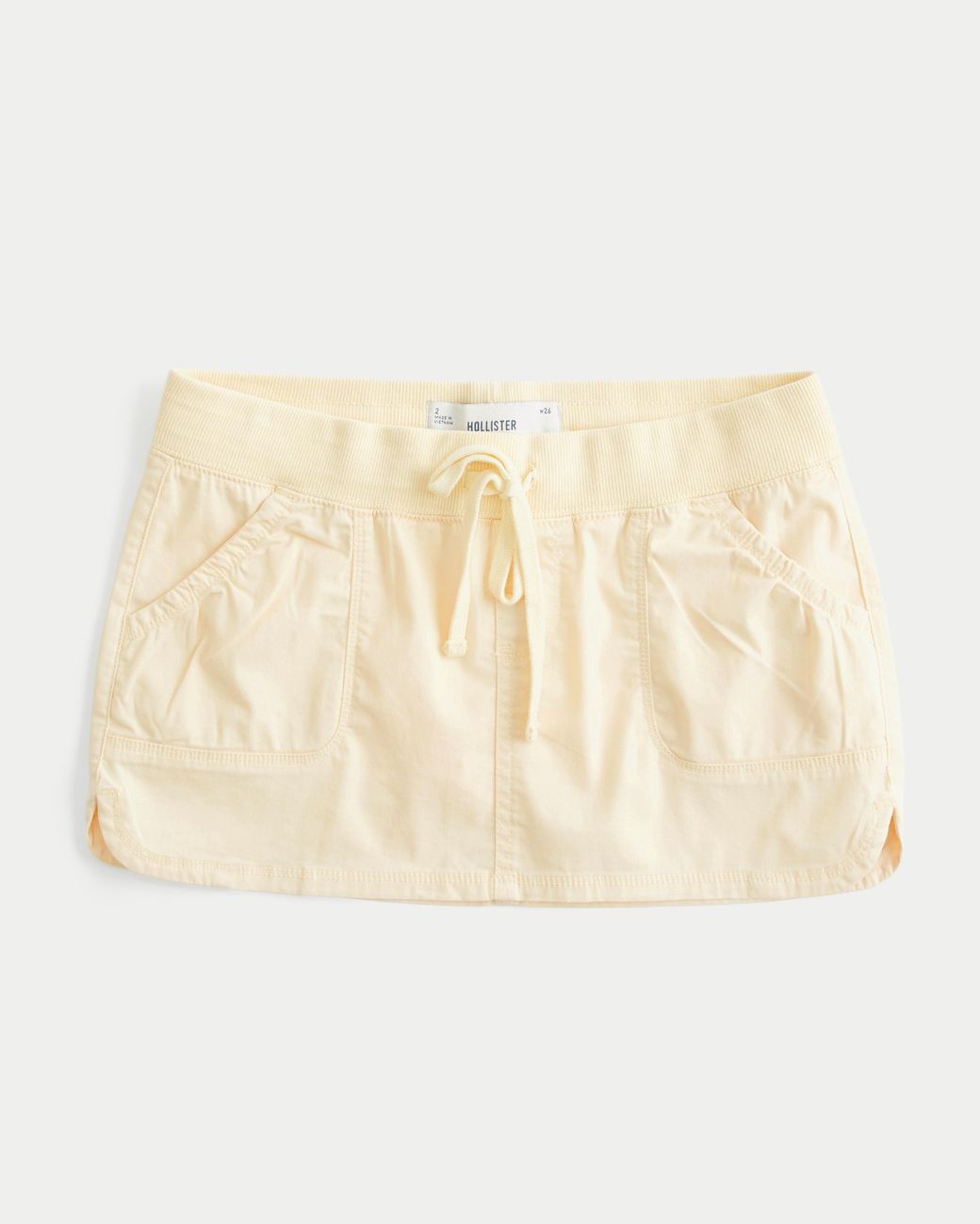 Hollister Hollister Remi Ultra Low Rise Poplin Micro Mini Skort In
