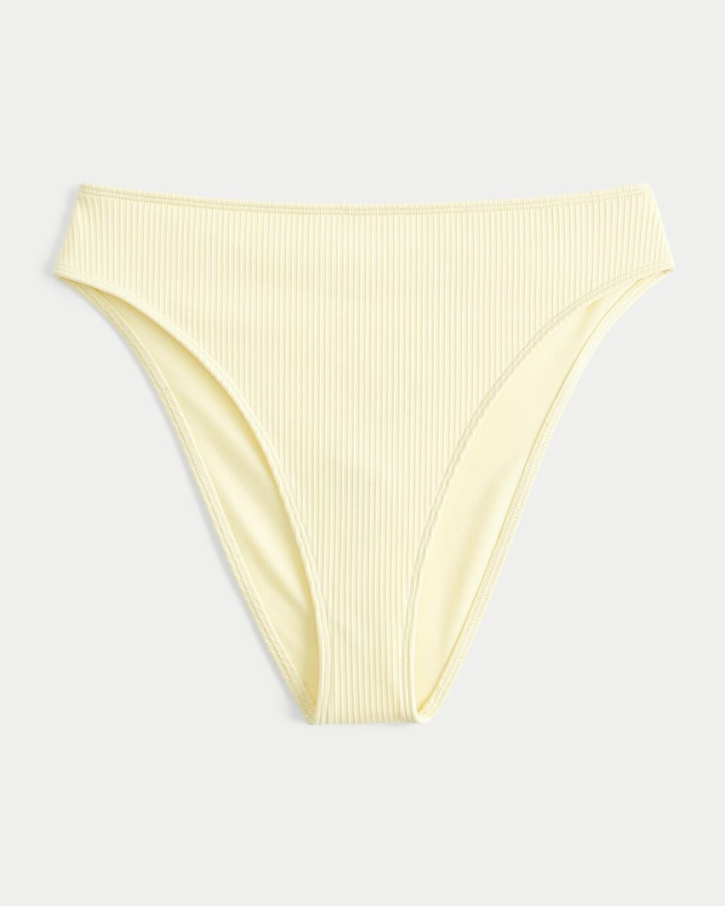 Hollister Curvy High-leg High-waist Ribbed Cheeky Bikini Bottom in ...