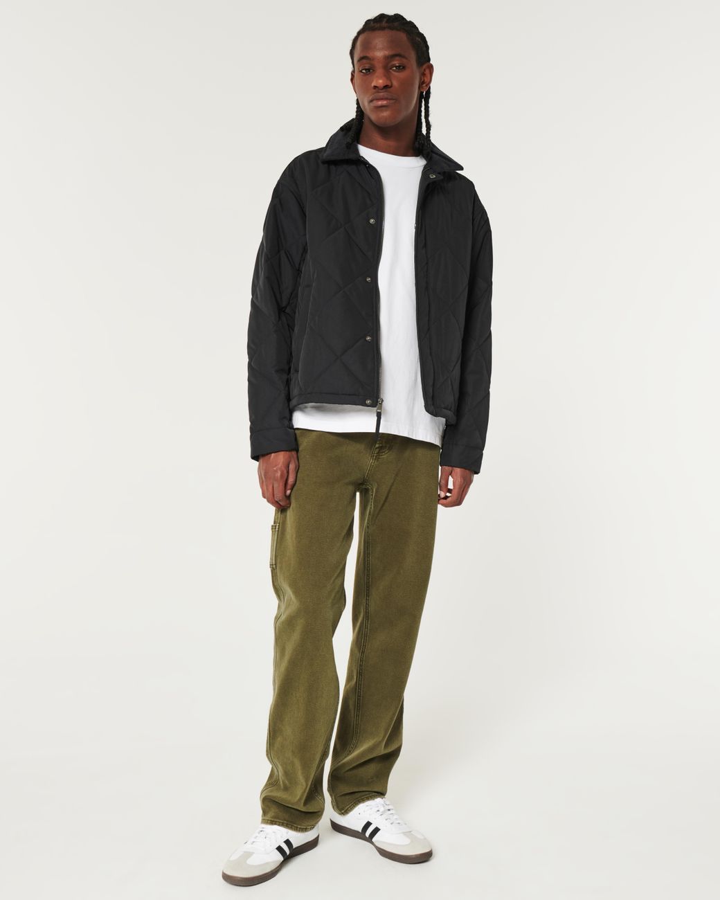 Hollister quilted jacket store