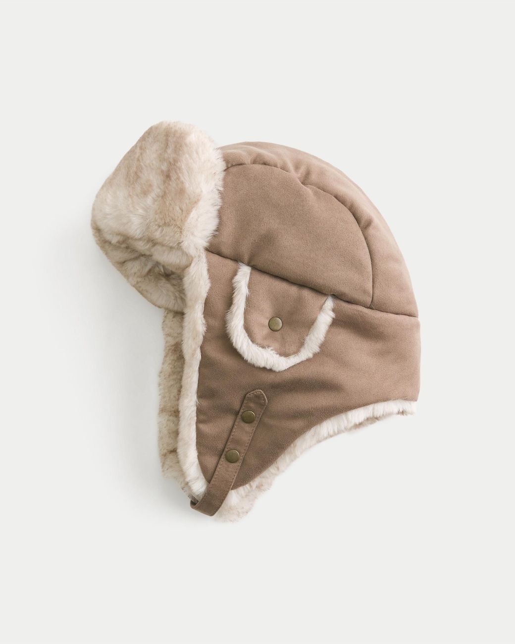 Hollister Faux Fur-lined Trapper Hat in Natural for Men | Lyst UK