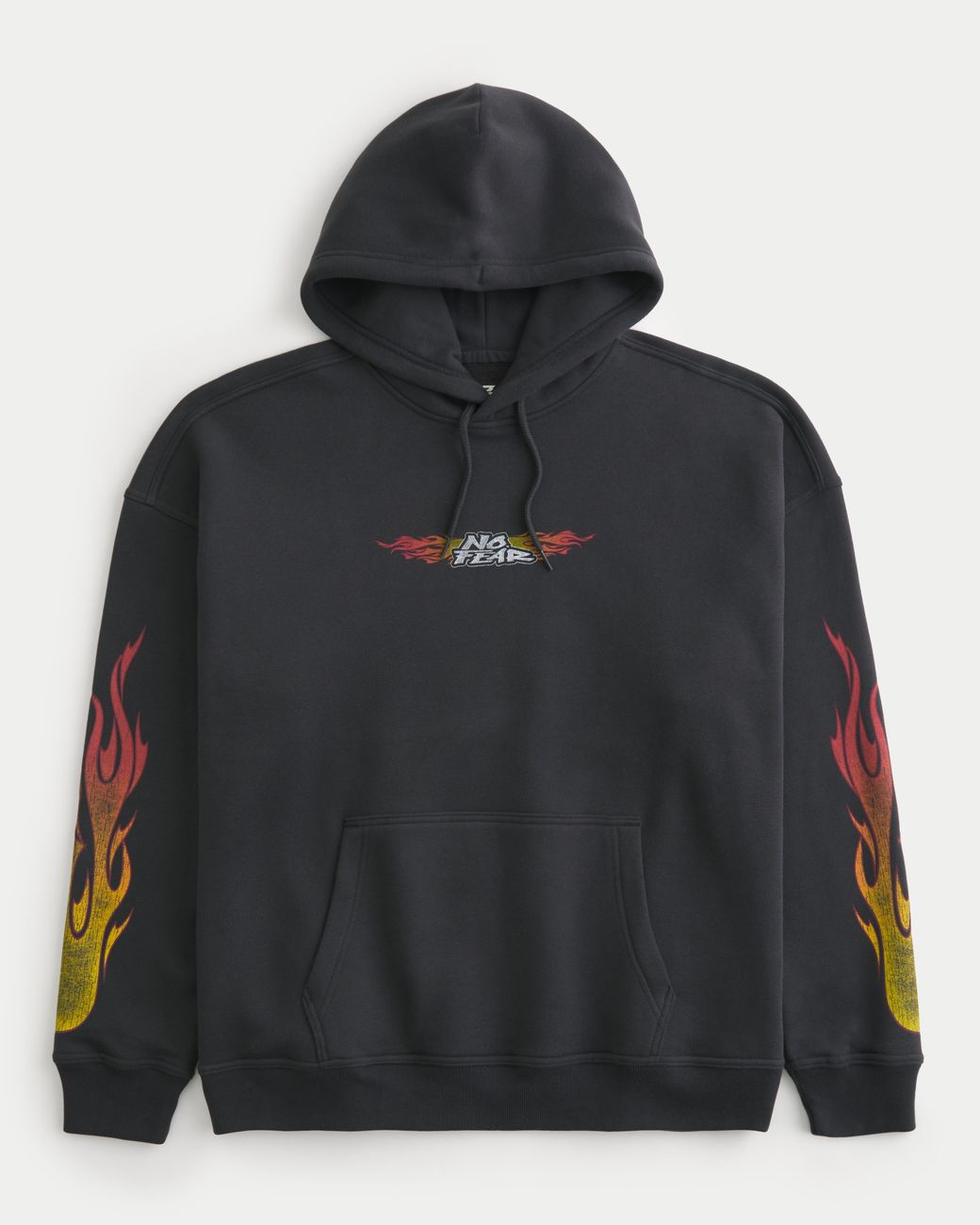 Hollister Baggy No Fear Graphic Hoodie in Black for Men Lyst UK