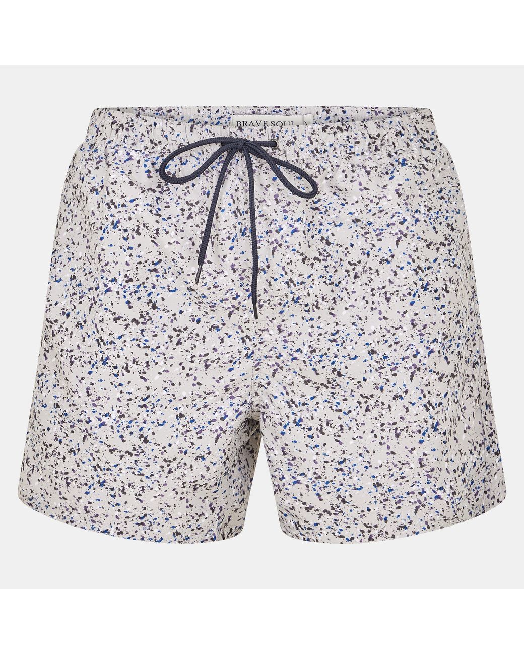 Brave Soul Abstract Print Swim Short in Blue for Men | Lyst UK