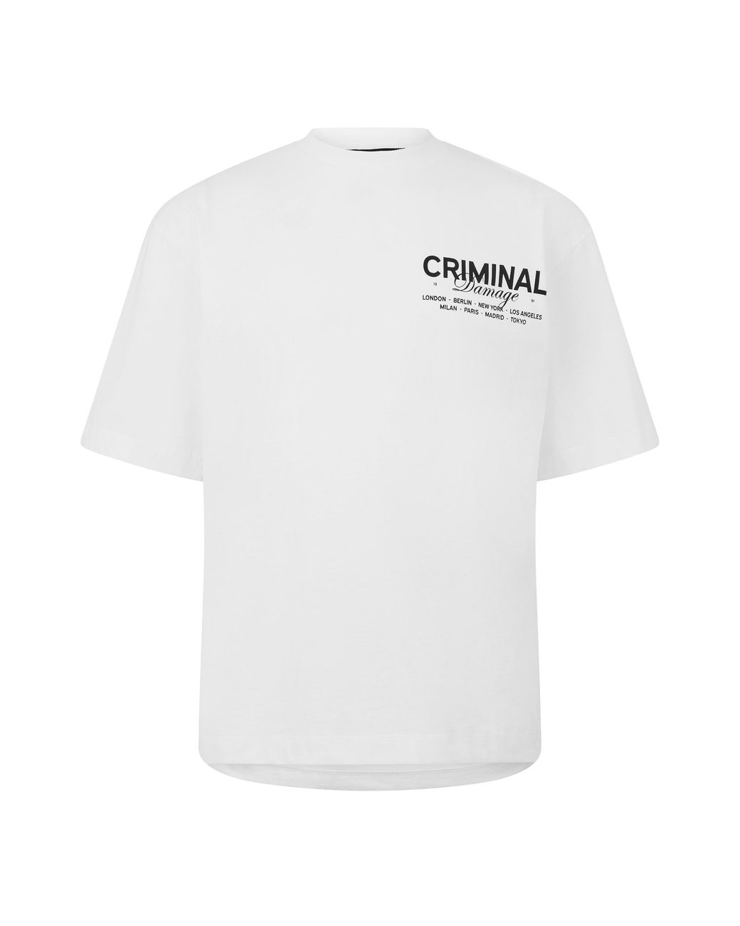 Criminal Damage Adults Next Move Regular Fit T-Shirt in White | Lyst UK