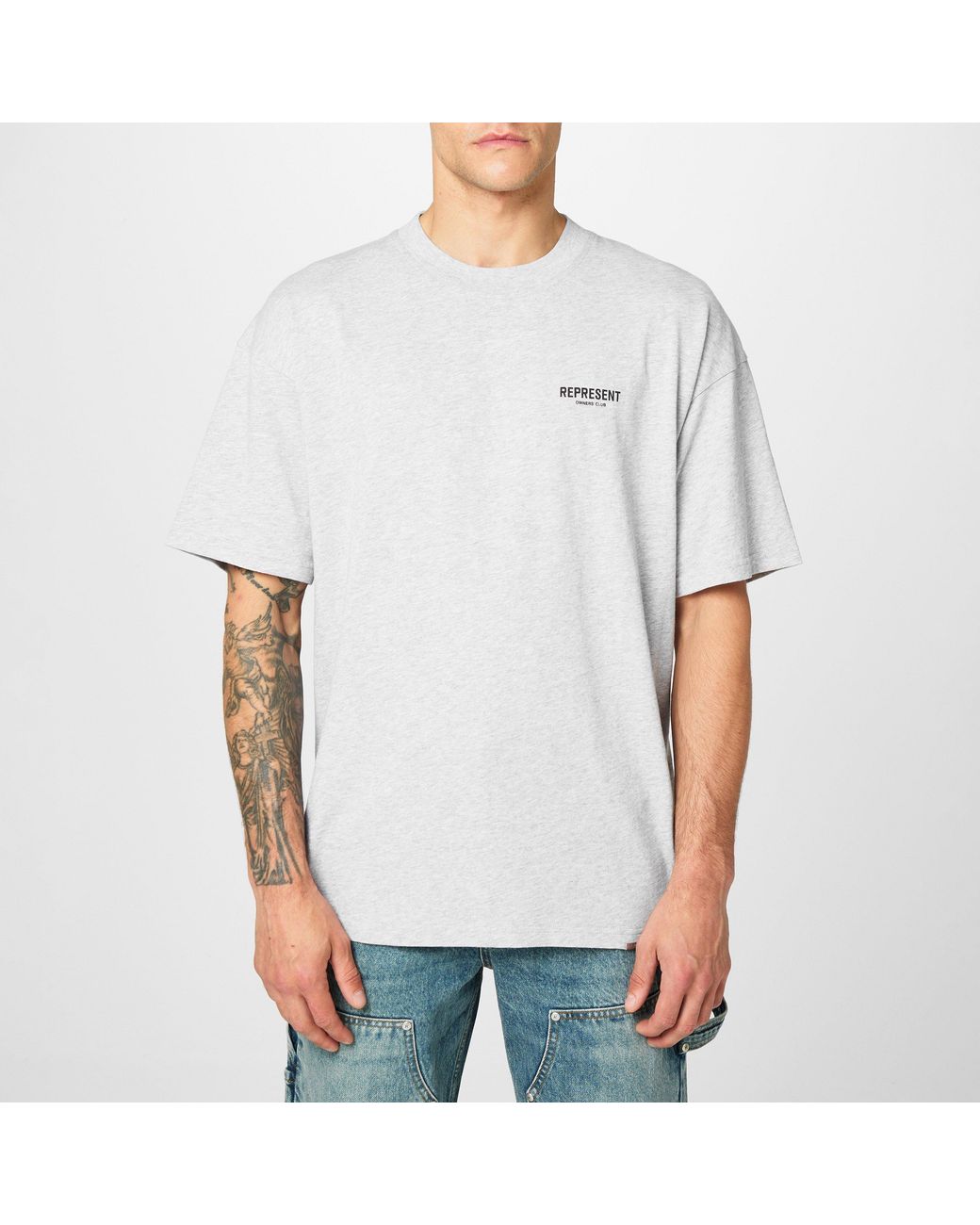 Represent Owners Club Oversized Fit T-Shirt in White for Men | Lyst UK