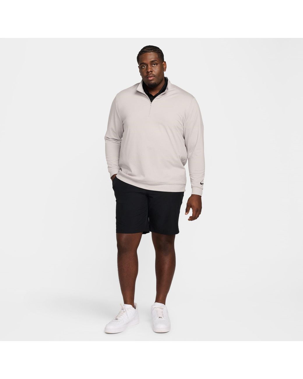 Nike Tour Half Zip Golf Top in Grey for Men | Lyst UK