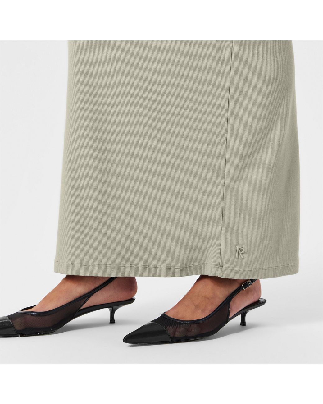 Represent Rep Initial Maxi Dress in Natural | Lyst UK