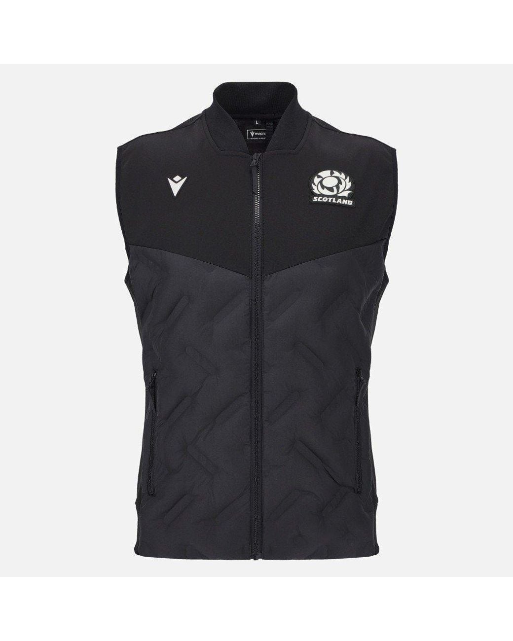 MACRON Scotland Rugby World Cup 2025 Padded Sleeveless Full Zip Gilet ...