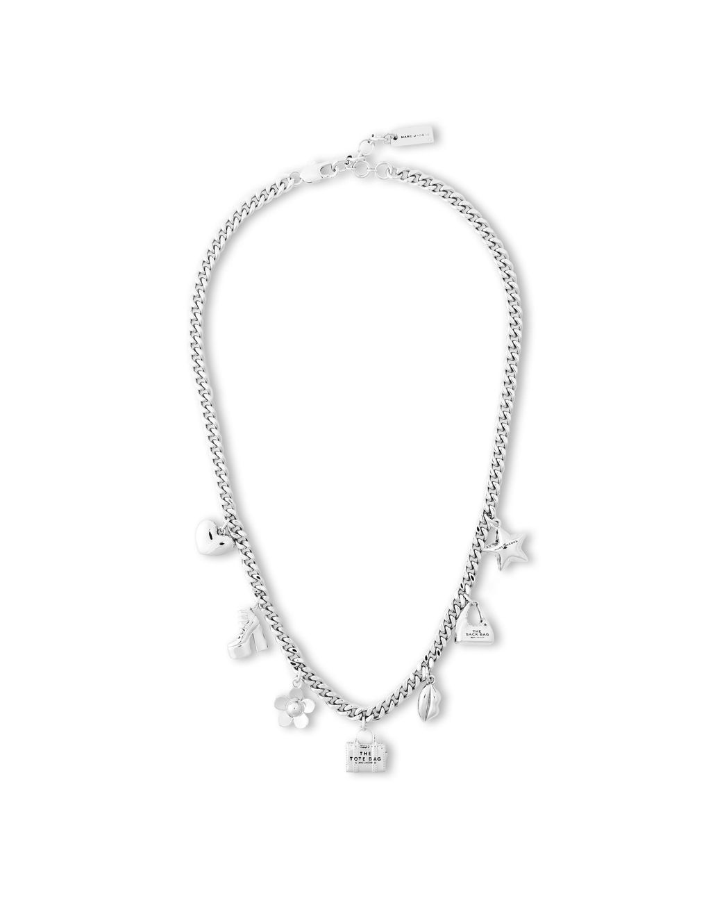 Marc Jacobs Icon Chrome Chain Necklace in Metallic | Lyst UK