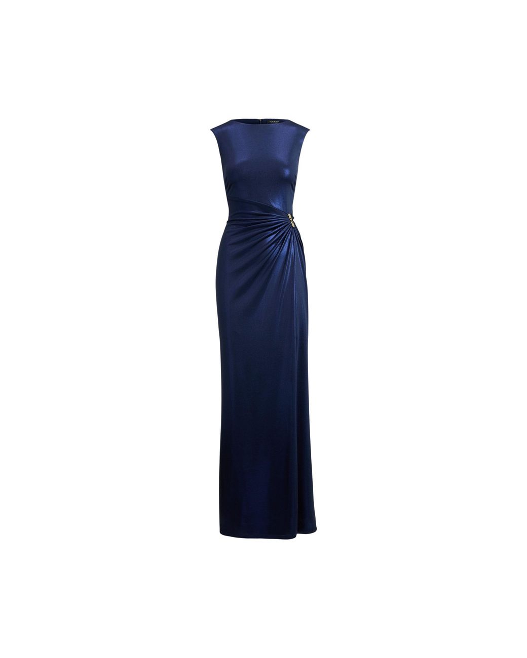 Ralph Lauren Ilianne Real Leather Ball Gown in Blue | Lyst UK