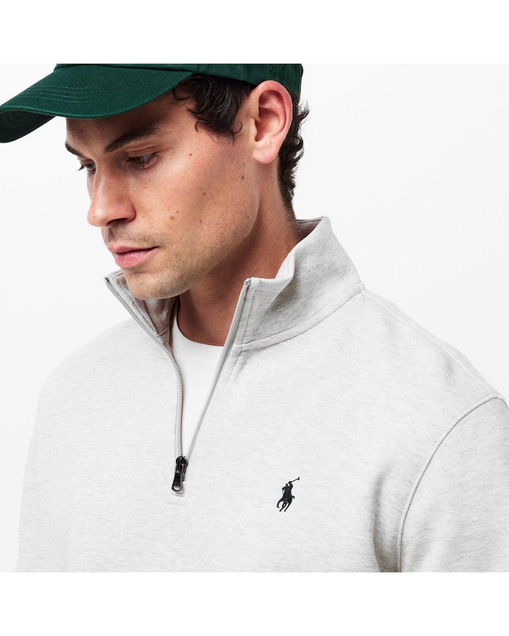 Polo Ralph Lauren Tech 1/4 Zip Fleece in Grey for Men | Lyst UK
