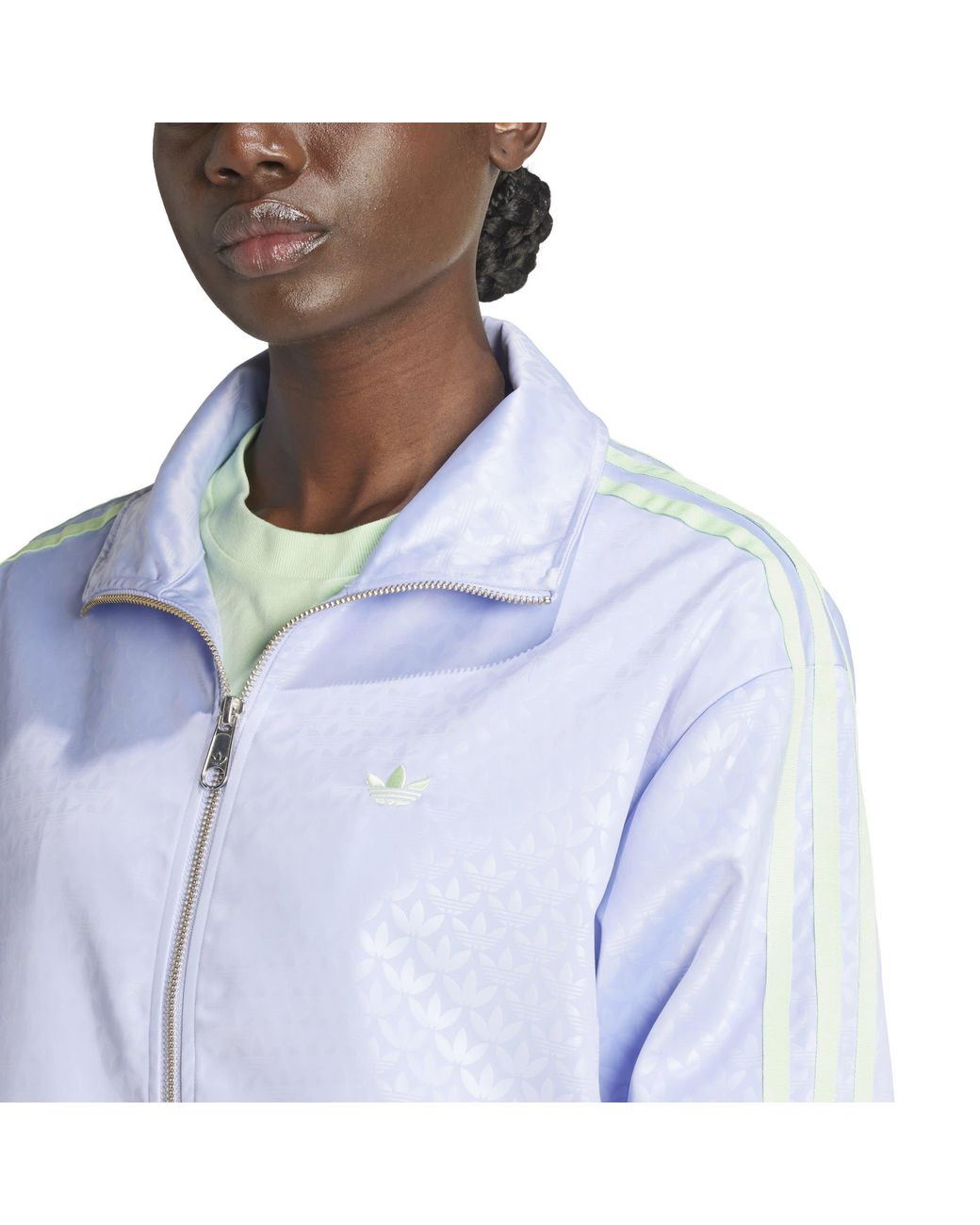 adidas Originals Monogram Tracksuit Top in Blue | Lyst UK