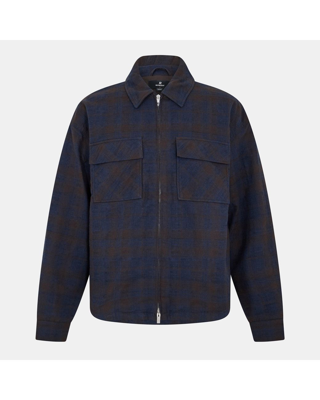 Represent Structured Overshirt in Blue for Men | Lyst UK