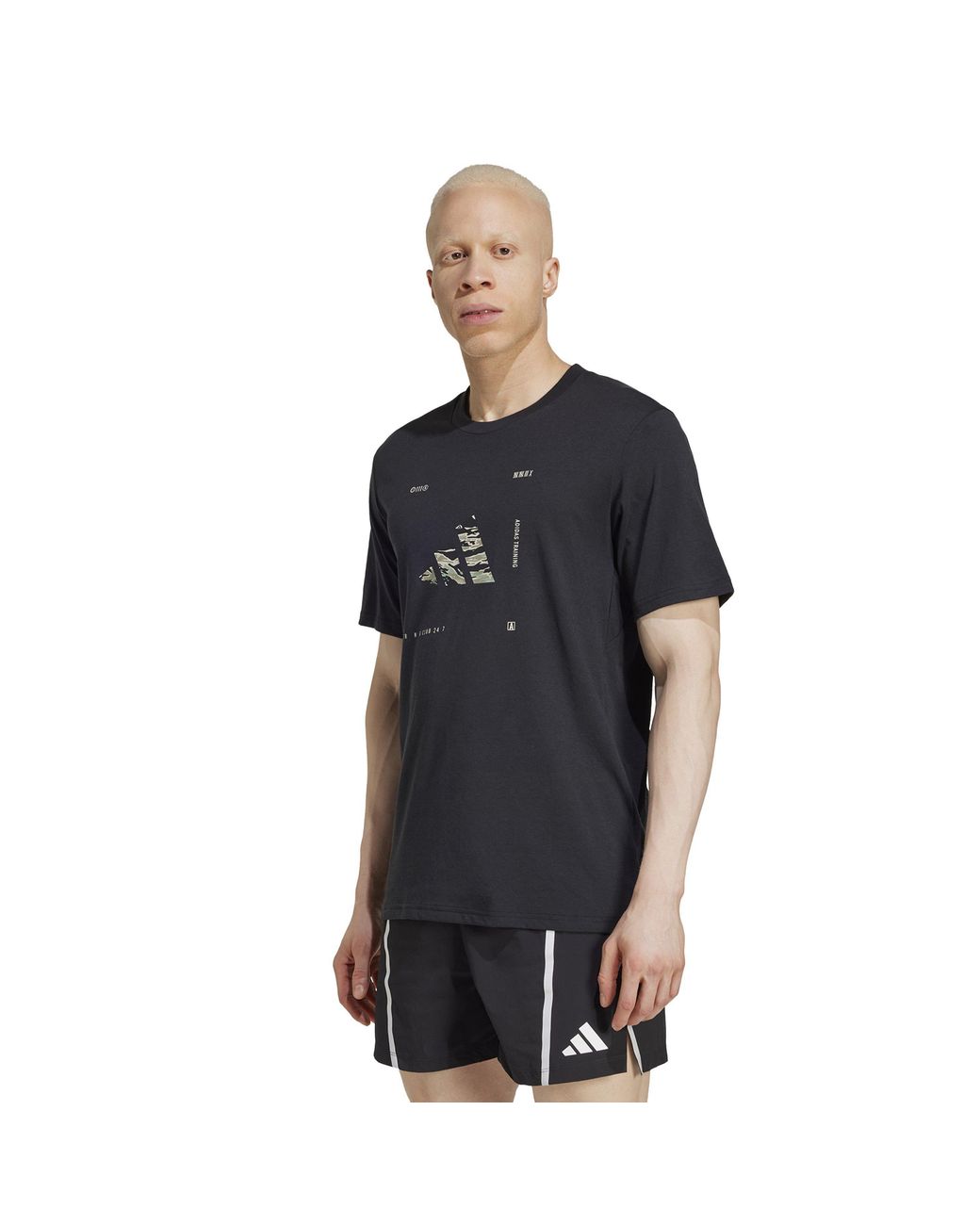 adidas Box Logo G T-Shirt in Black for Men | Lyst UK