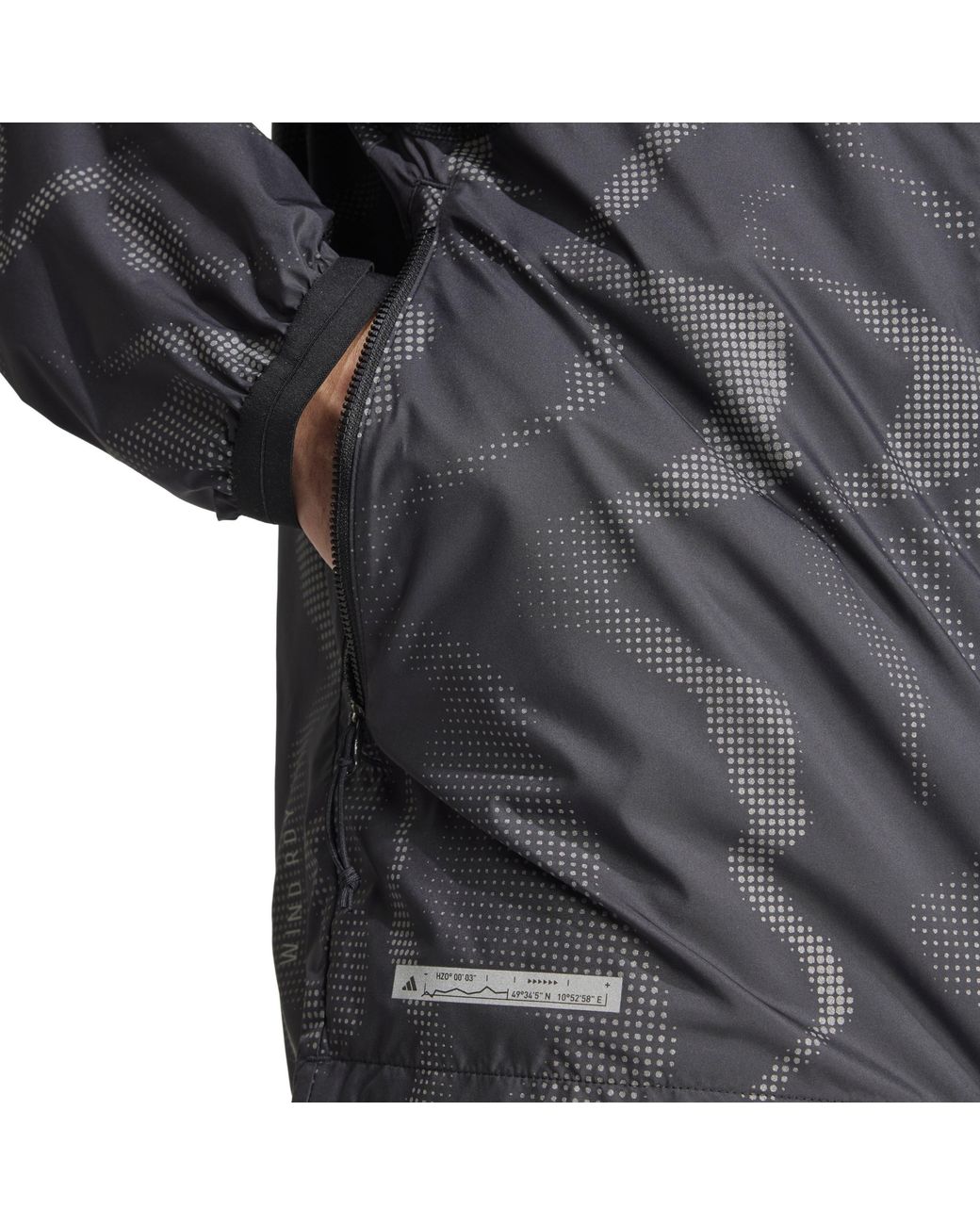 adidas Ultimate Premium Performance Running Jacket in Grey for Men ...