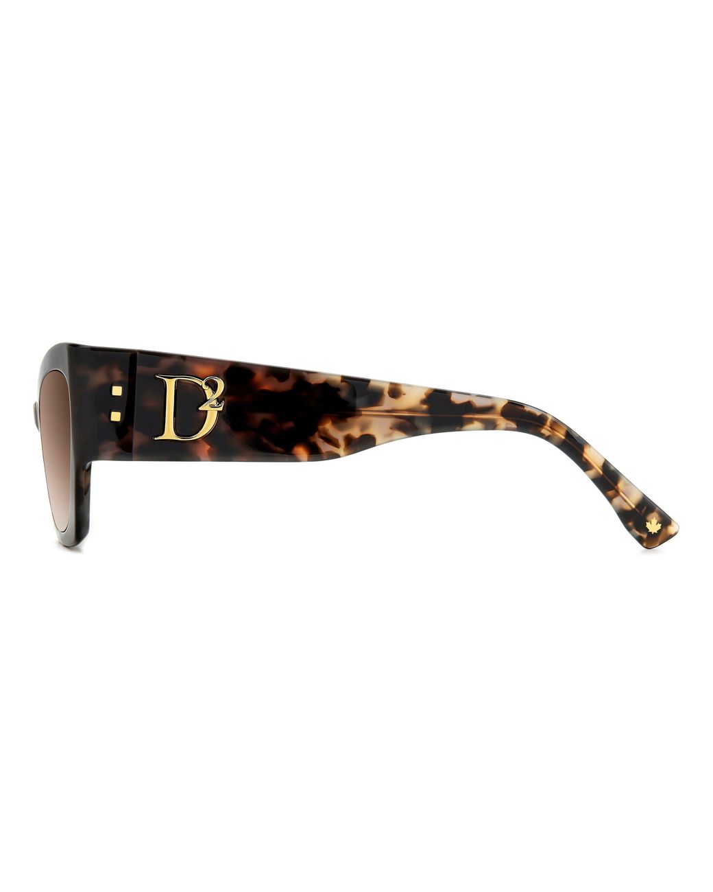 DSquared² Cat Eye Round Sunglasses in Brown | Lyst UK