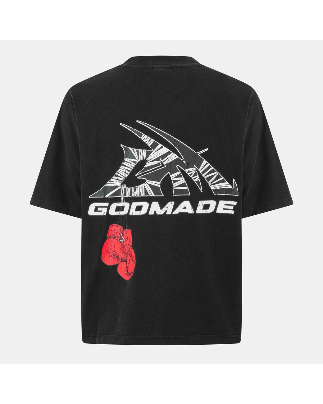 God Made Gm Logo Wrap Regular Fit T-Shirt in Black for Men | Lyst UK