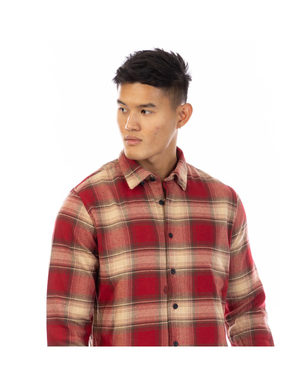 Peter Werth Bagley Long Sleeve Shirt in Red for Men | Lyst UK