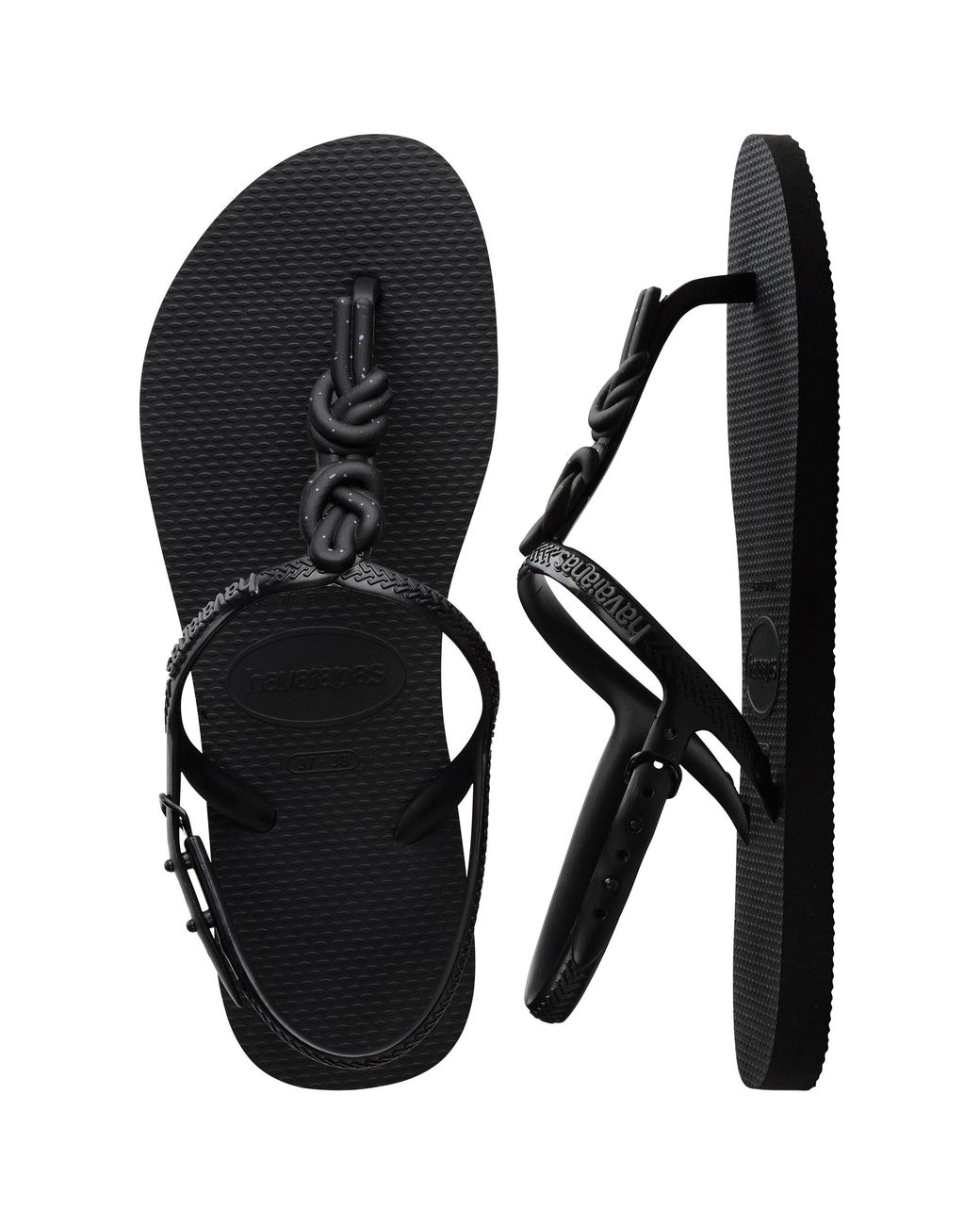 Havaianas Twist Plus Flip Flops in Black | Lyst UK