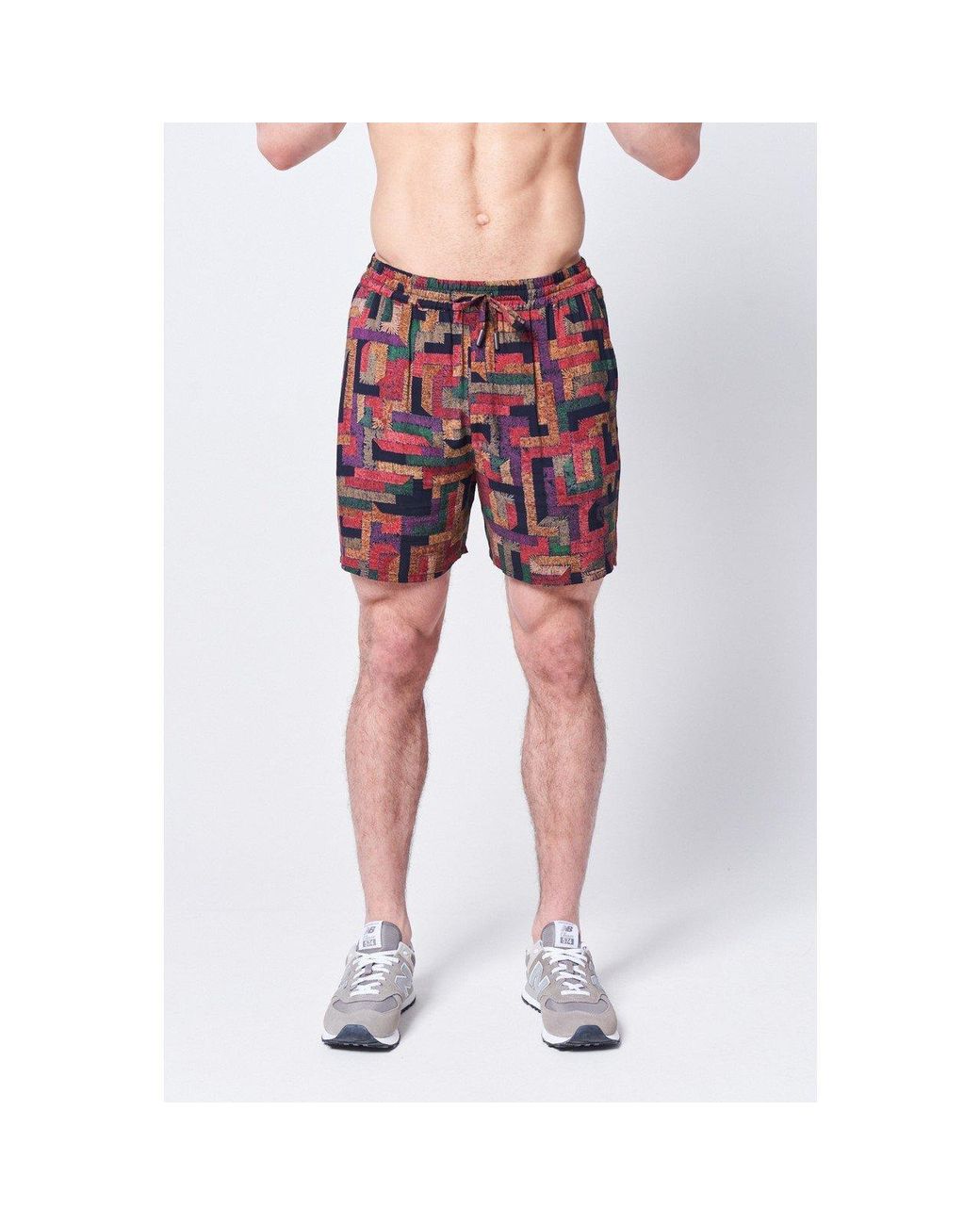 Native Youth Viscose Tracksuit Shorts in Red for Men | Lyst UK