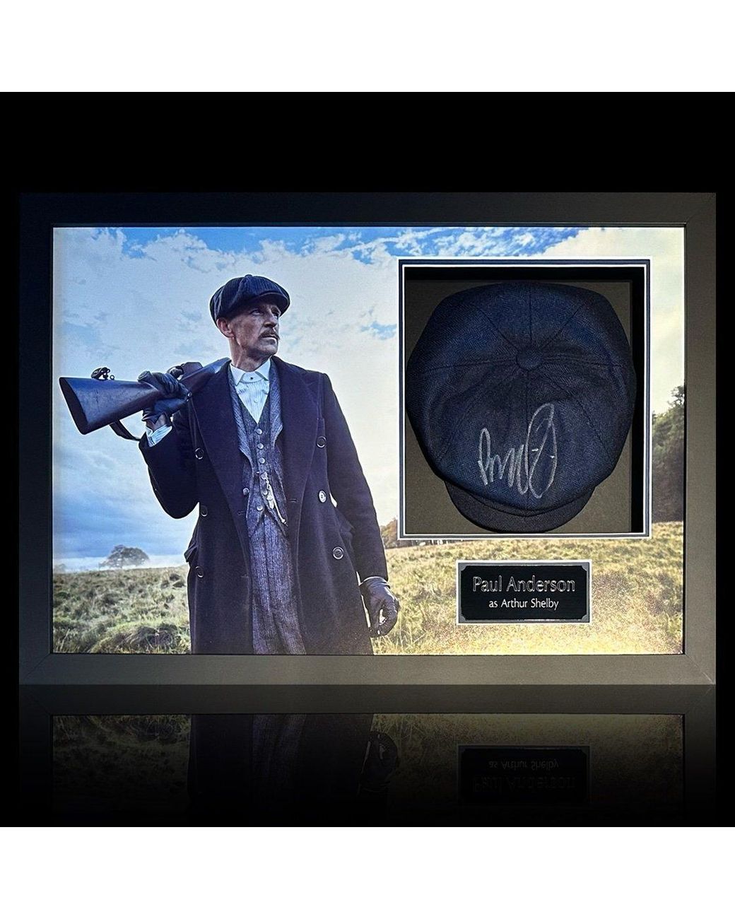 The Fan Cave Paul Anderson Signed Peaky Blinders Flat Cap in Blue | Lyst UK