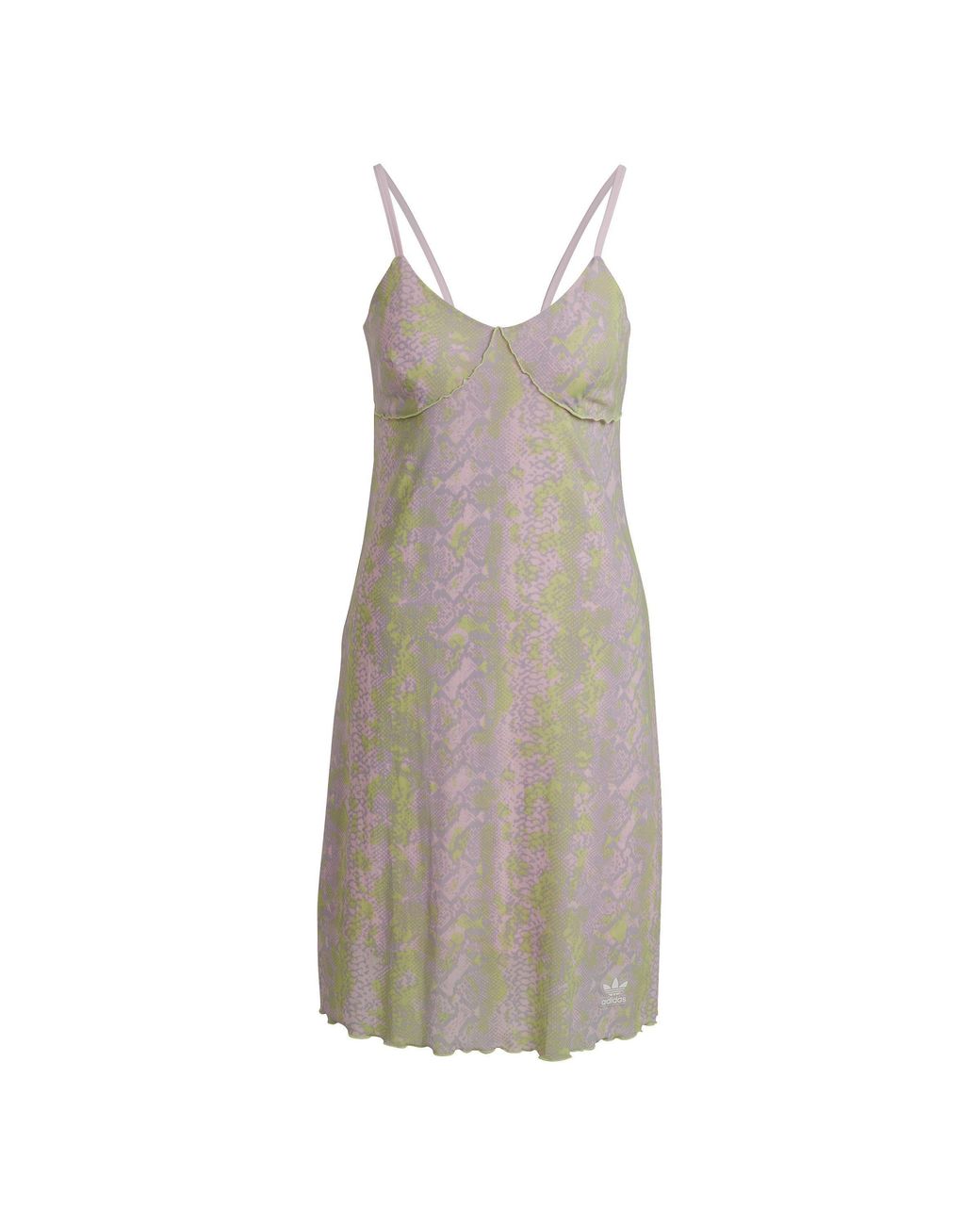 adidas Originals Adidas Snake Midi Dress in Grey | Lyst UK