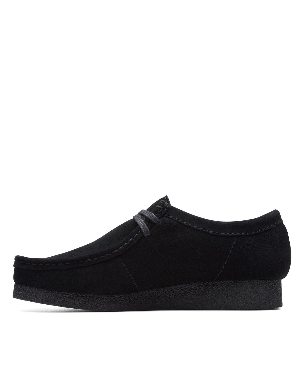 Clarks Wallabee Moc Toe Formal Shoes in Black for Men | Lyst UK