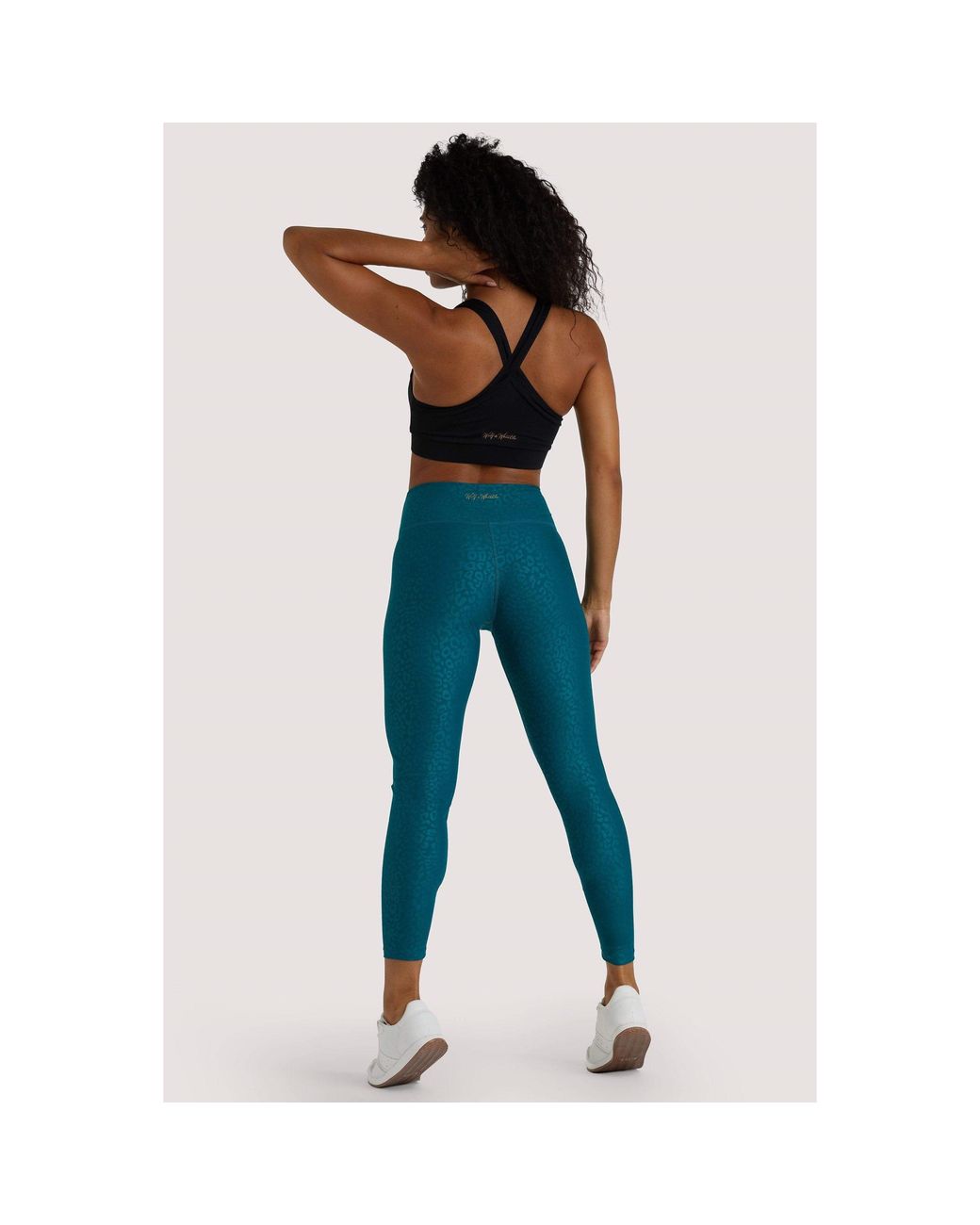 Wolf & Whistle Wet Look Croc Leggings in Blue | Lyst UK