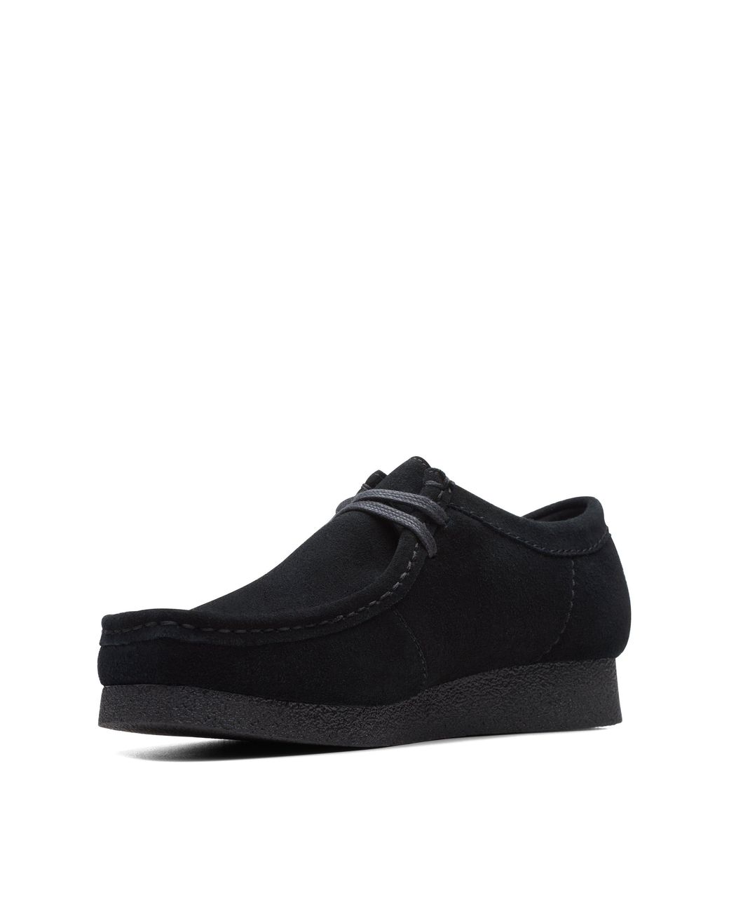 Clarks Wallabee Moc Toe Formal Shoes in Black for Men | Lyst UK