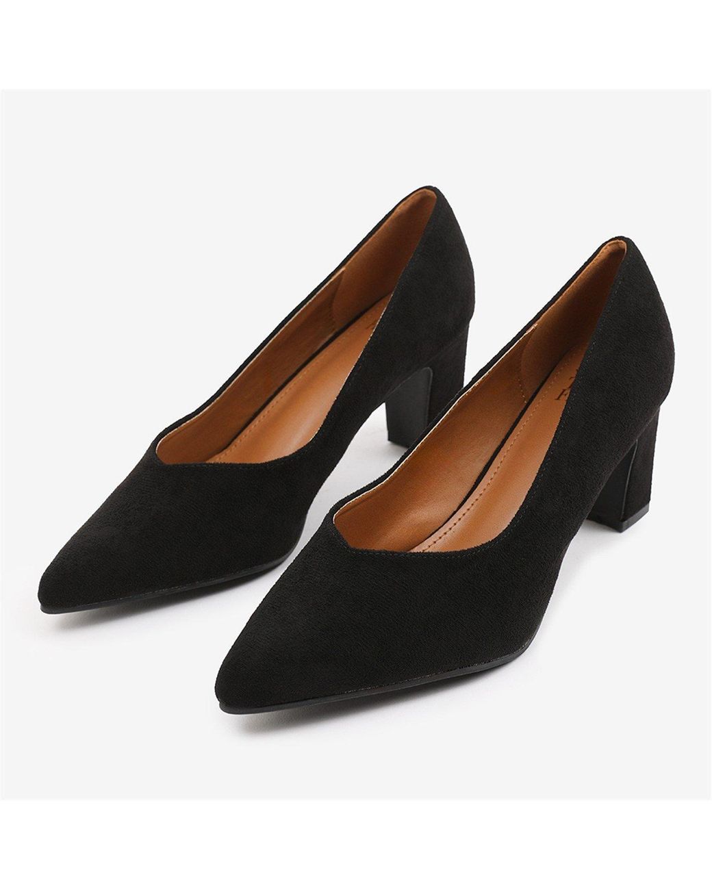 Where's That From Serena Block Heel With Pointed Toe in Black | Lyst UK