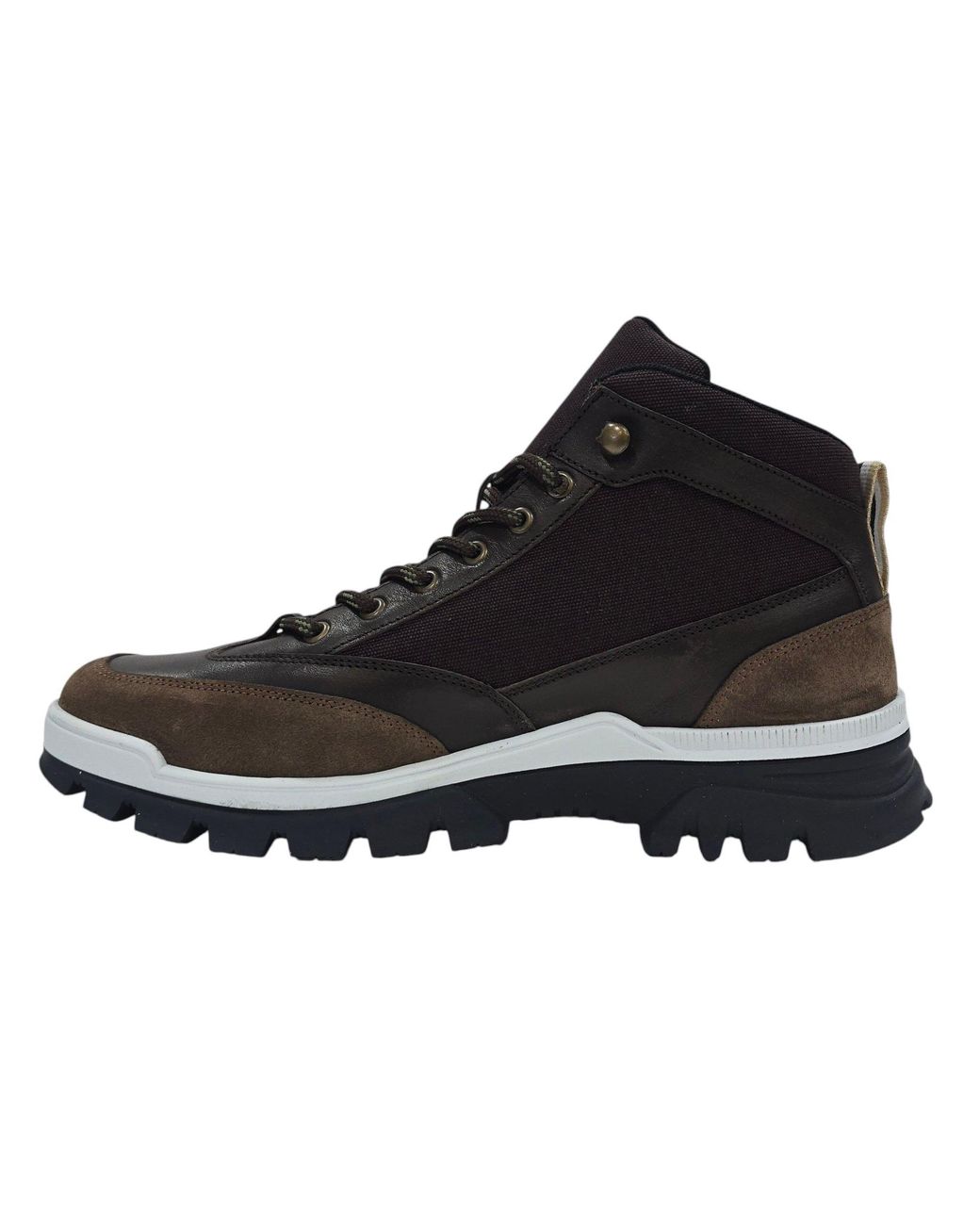 Firetrap Jason Leather Lace Up Hiker Rugged Boots in Black for Men ...