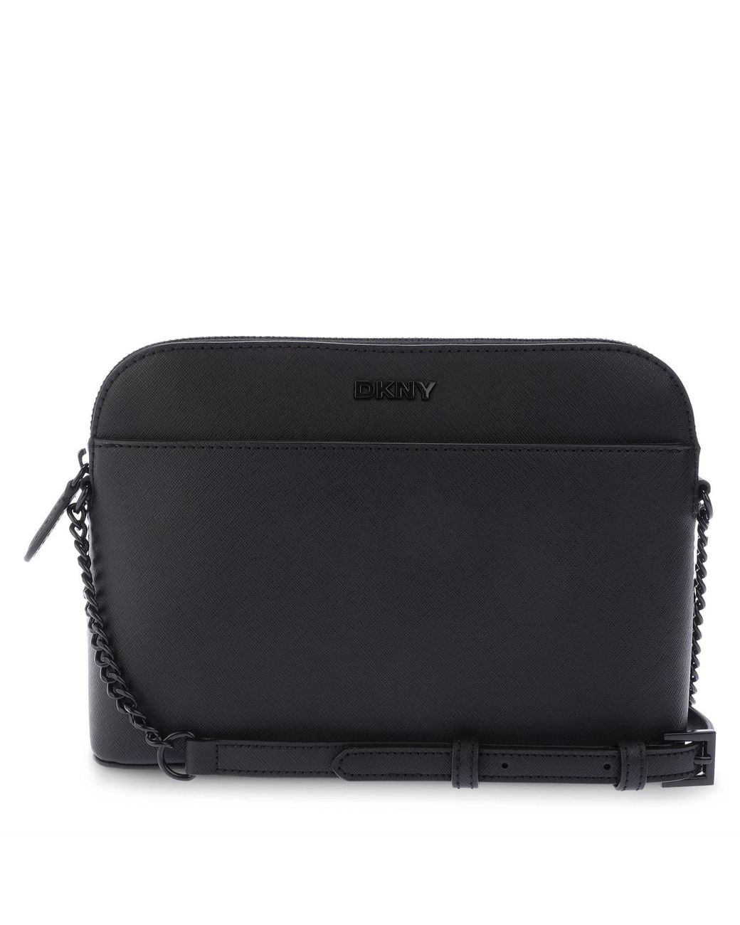 DKNY Bridger Dome Top Zip Logo Shoulder Cross Body Bag in Black | Lyst UK