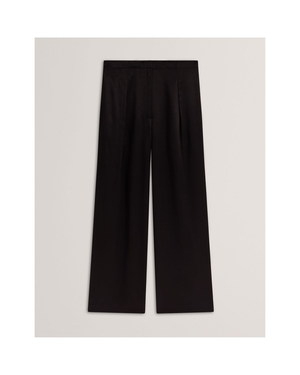 Ted Baker Elastic Back Straight Leg Trousers in Black | Lyst UK