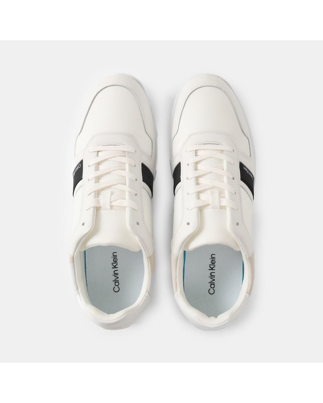 Calvin Klein Zero Leather Trainers in White for Men | Lyst UK