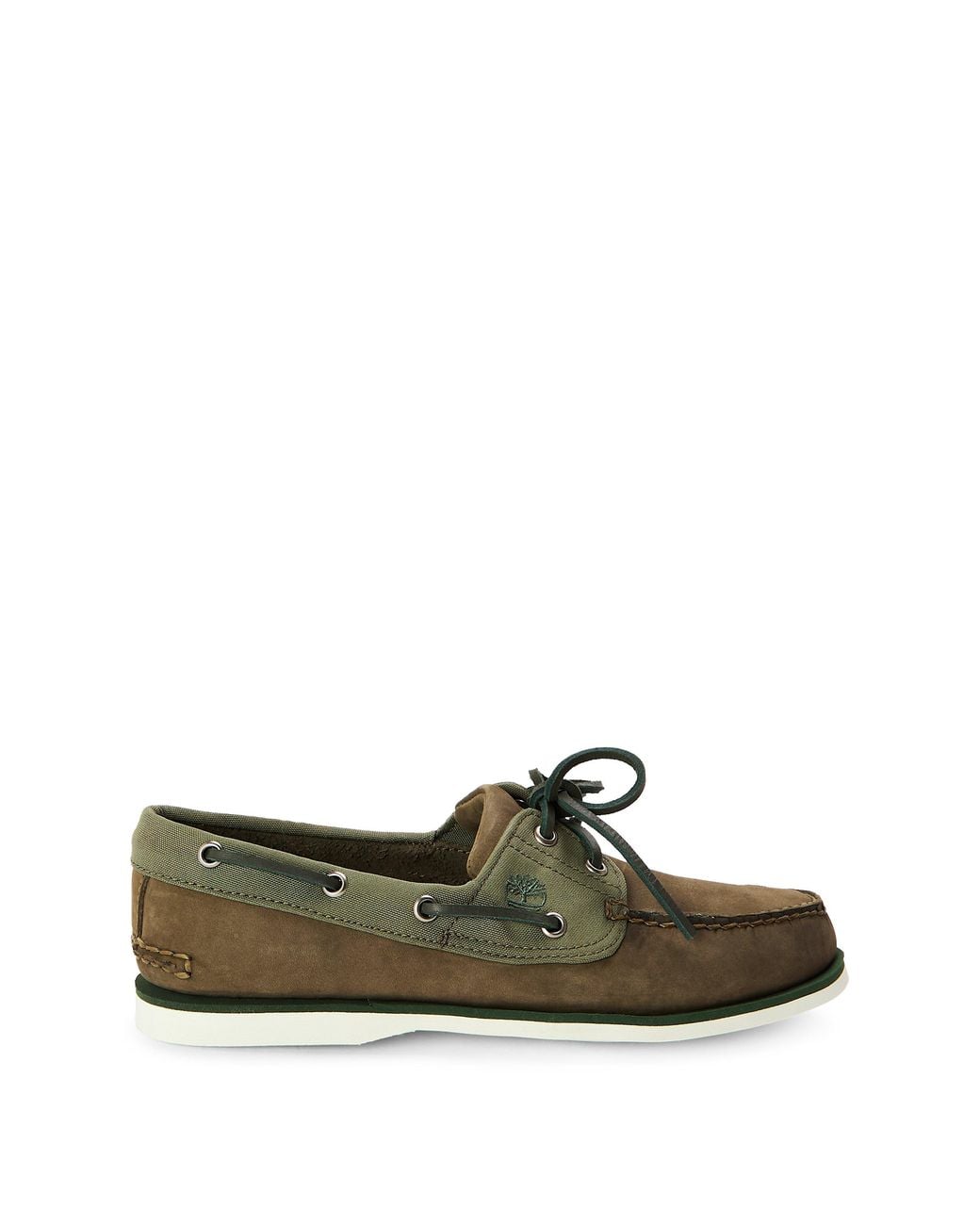 Timberland Boat Shoe Dark Boat Shoes in Green for Men | Lyst UK