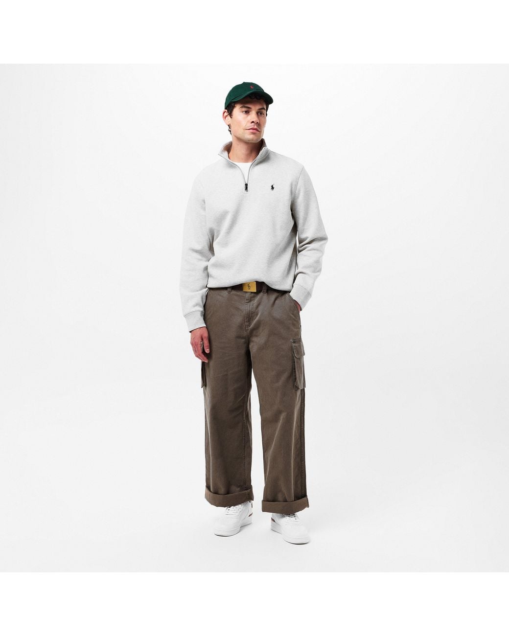 Polo Ralph Lauren Tech 1/4 Zip Fleece in Grey for Men | Lyst UK