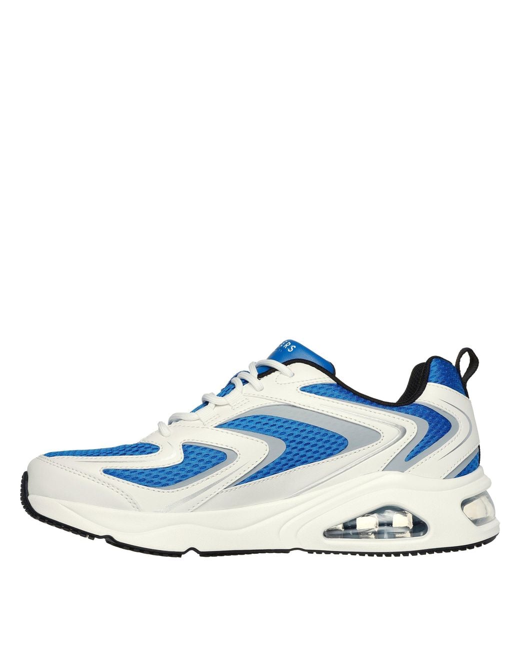 Skechers Mesh Print Overlay Low-Top Trainers in Blue for Men | Lyst UK