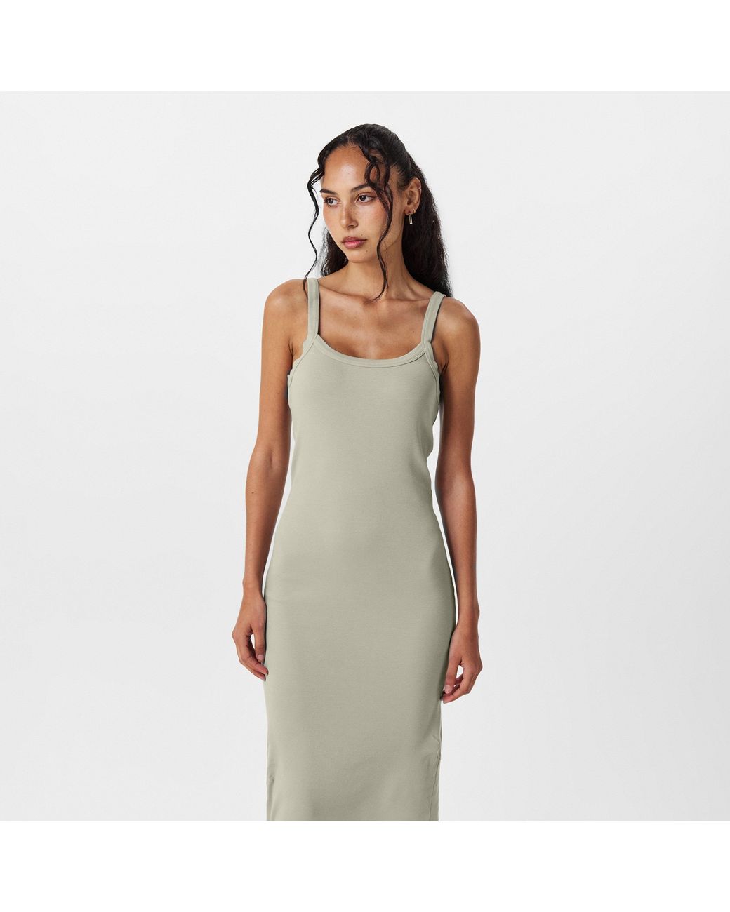 Represent Rep Initial Maxi Dress in Natural | Lyst UK