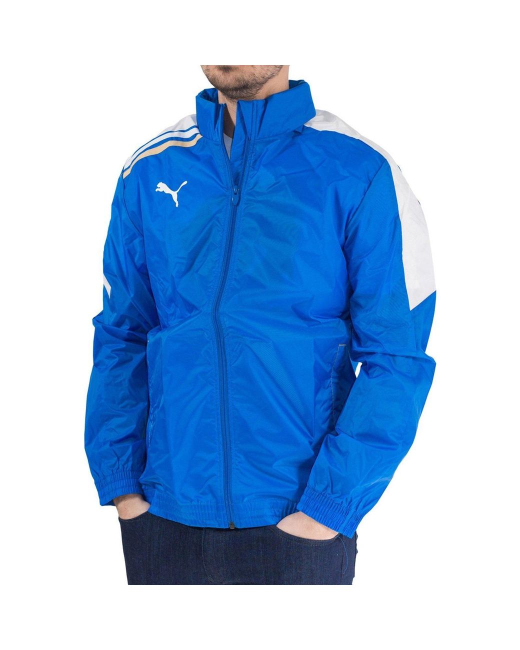 PUMA Rain Performance Training Jacket in Blue for Men | Lyst UK