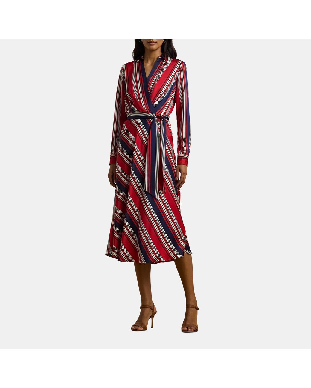 Ralph Lauren Rowella Dress in Red | Lyst UK