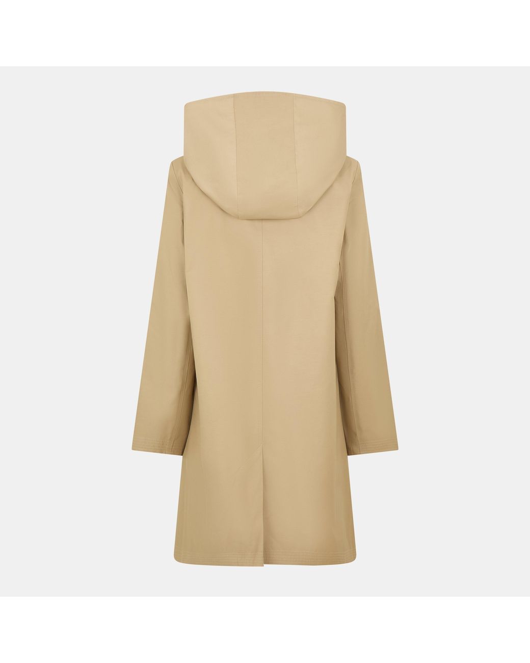 Ralph Lauren Genuine Leather Structured Trench Coat in Natural | Lyst UK
